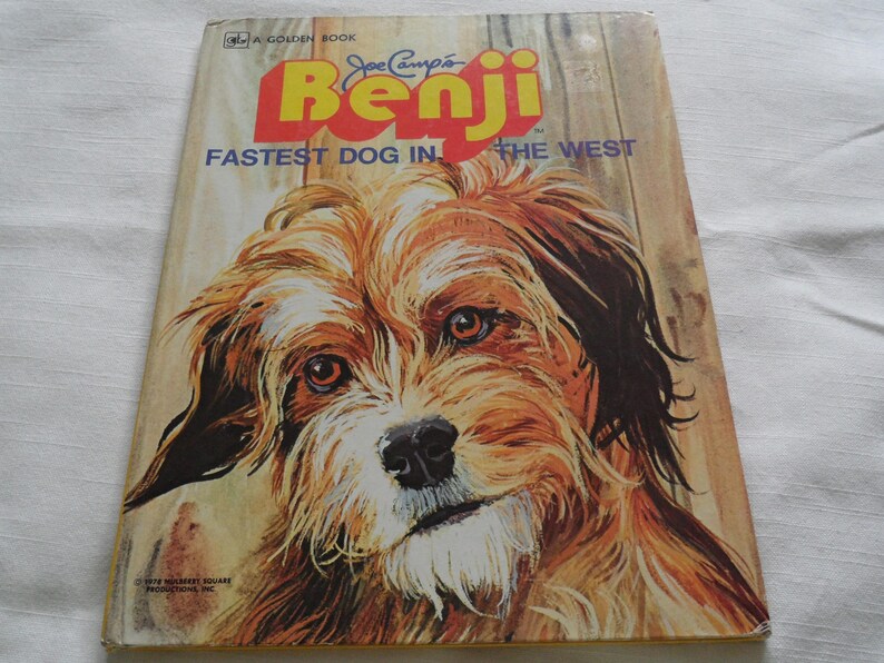 A Golden Book Benji Fastest Dog in the West 1978 - Etsy