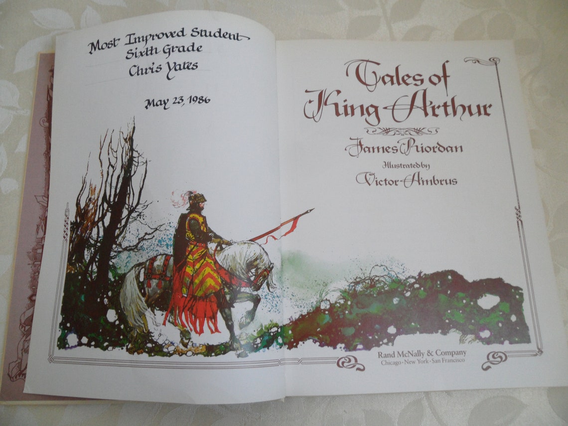 Tales Of King Arthur By Riordan James Hardcover 1982 | Etsy