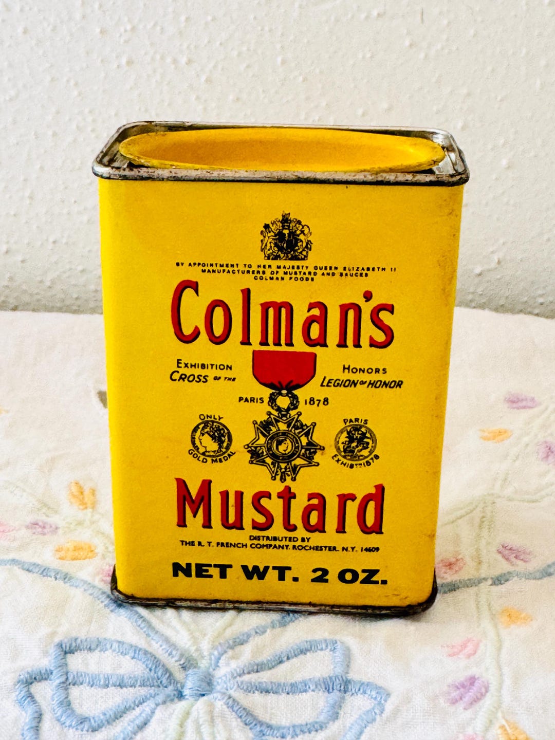 Vintage Colman's Mustard Metal Vintage Tin 2 Oz. - Etsy