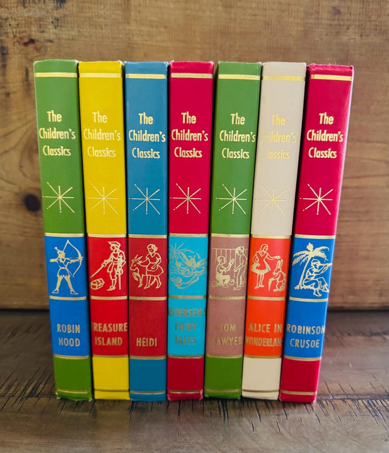 Set of 7 Vintage the Children's Classics Books Hardcover 1960s - Etsy