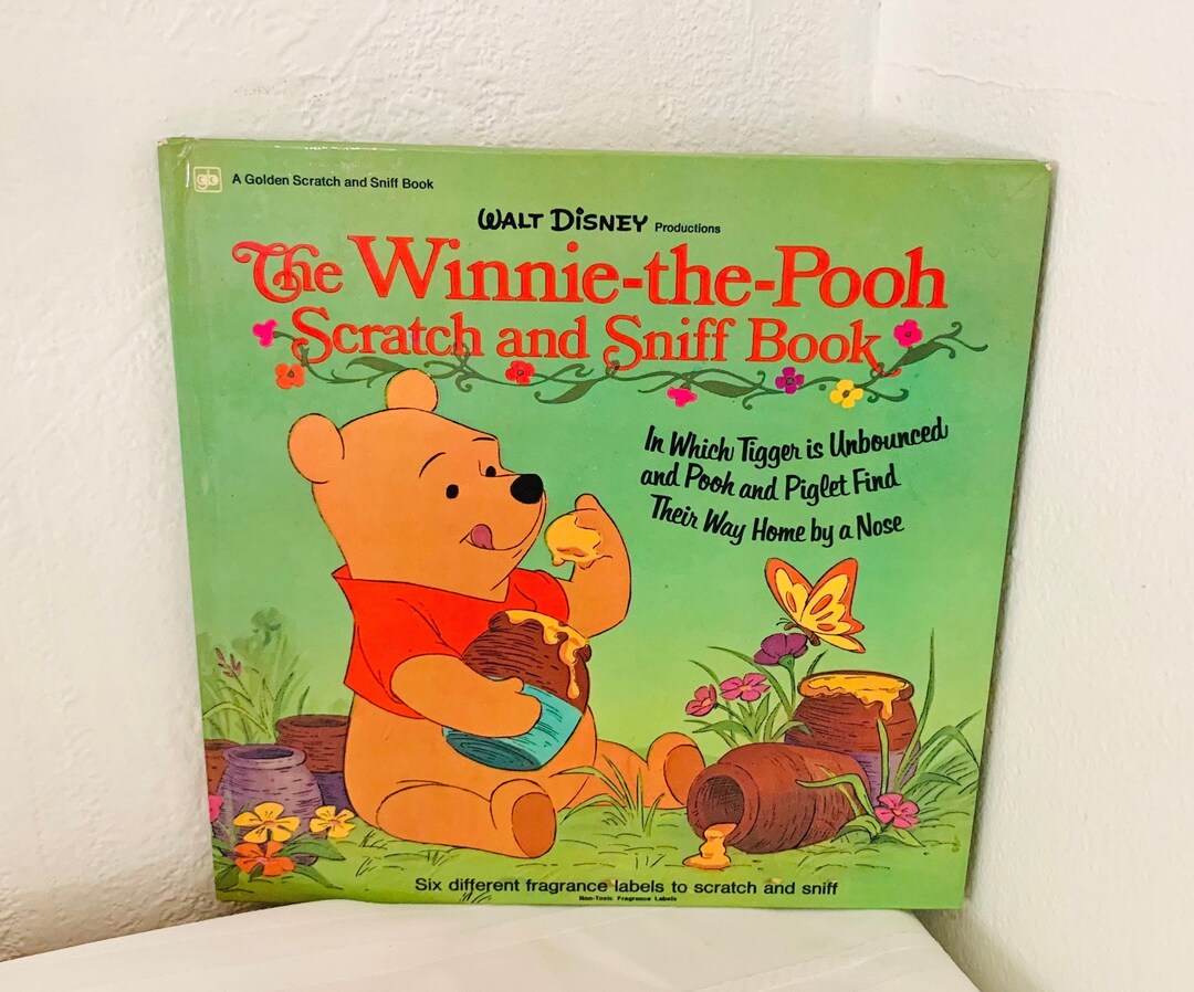 1974 the Winnie the Pooh Scratch and Sniff Book Walt Disney Hardback ...