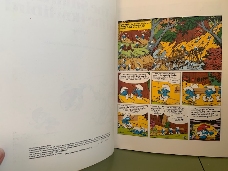 The Smurfs Adventure the Smurfs and the Howlibird Paperback - Etsy