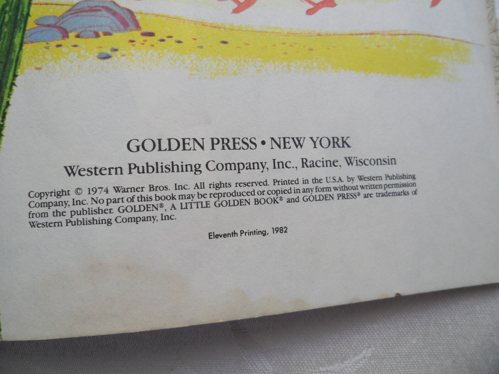 The Road Runner A Very Scary Lesson A Little Golden Book 1970s - Etsy