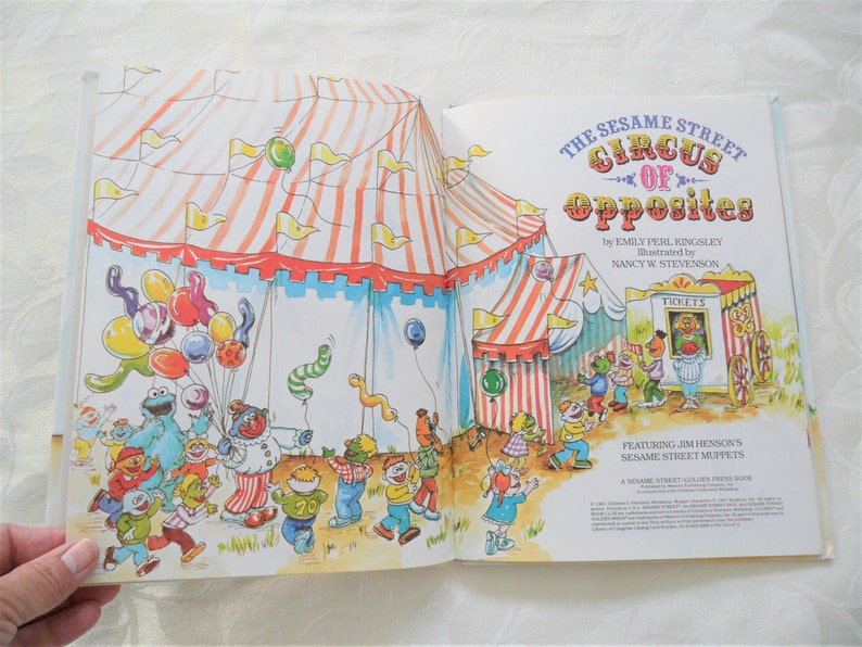 The Sesame Street Circus of Opposites Hardcover 1981 Vintage - Etsy