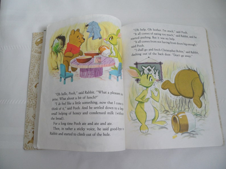 Walt Disney Winnie-the-pooh Meets Gopher, Little Golden Book Based on A ...