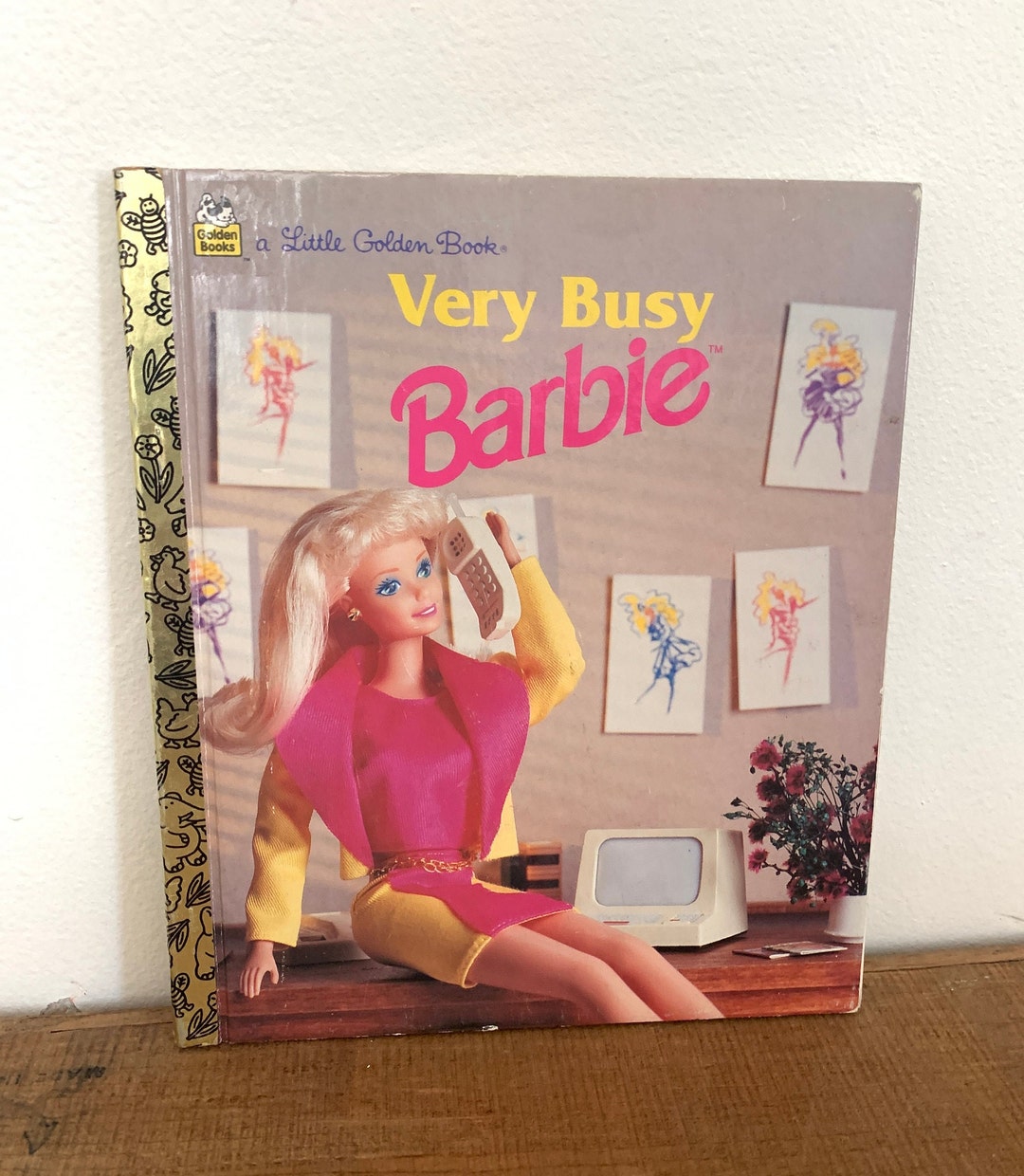 Very Busy Barbie A Little Golden Book 1990s - Etsy