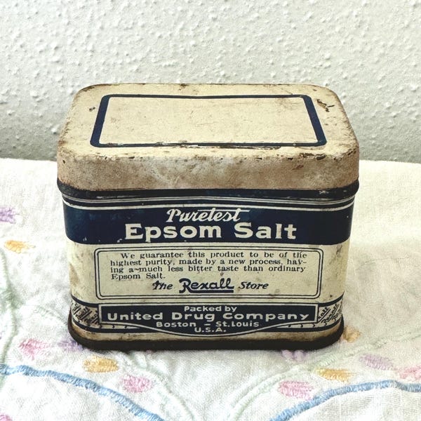 Epsom Salt Tin - Etsy