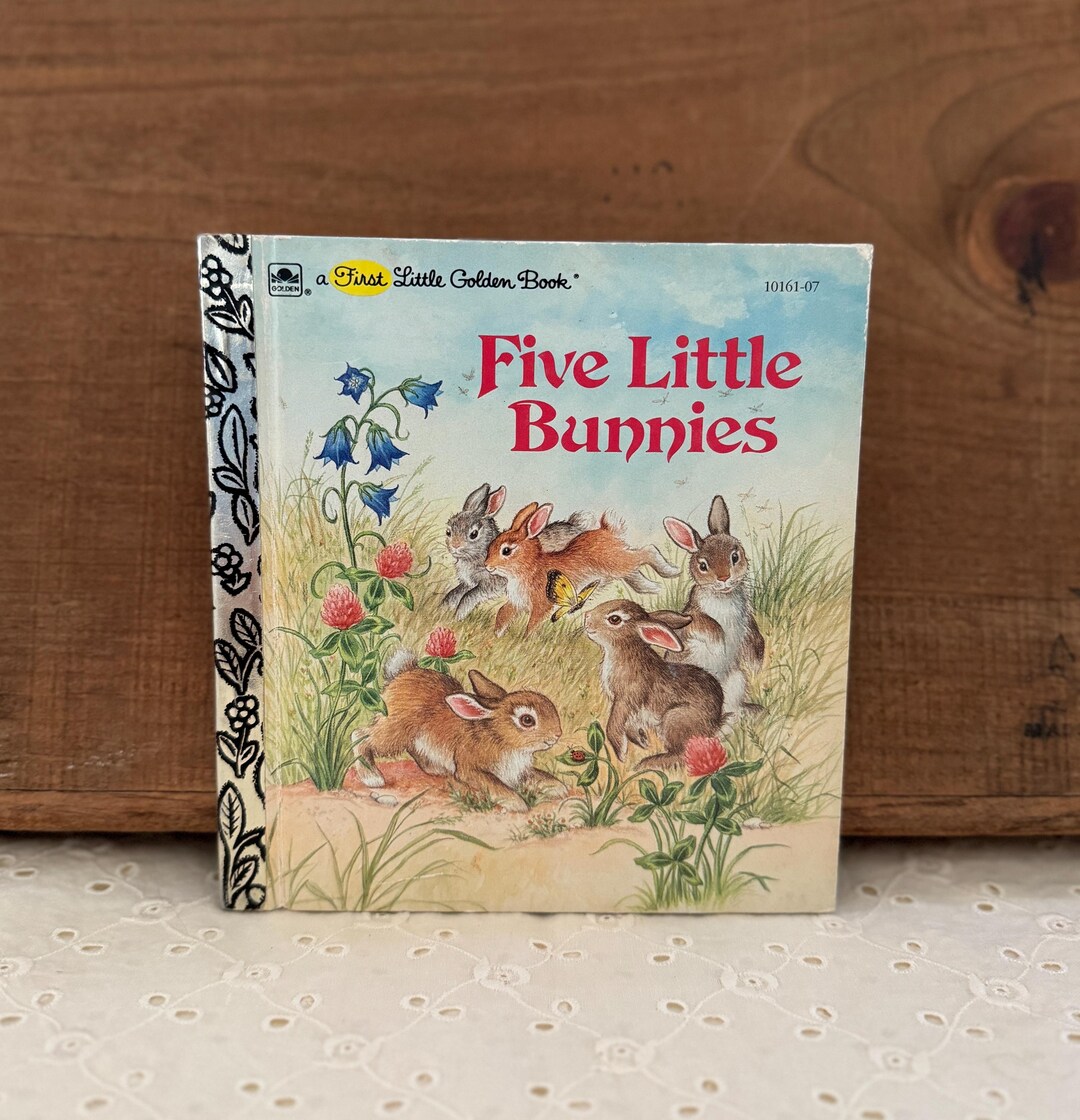 Vintage 1985 First Edition First Little Golden Book Five Little Bunnies ...