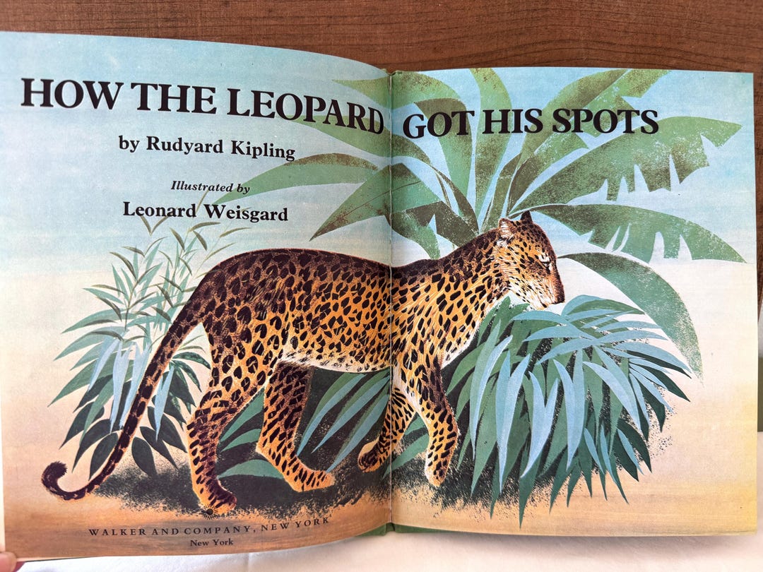 How the Leopard Got Its Spots 1972 by Rudy Kipling Hardcover - Etsy