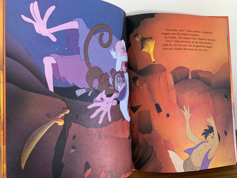 Vintage Book - Disney's Aladdin - Etsy
