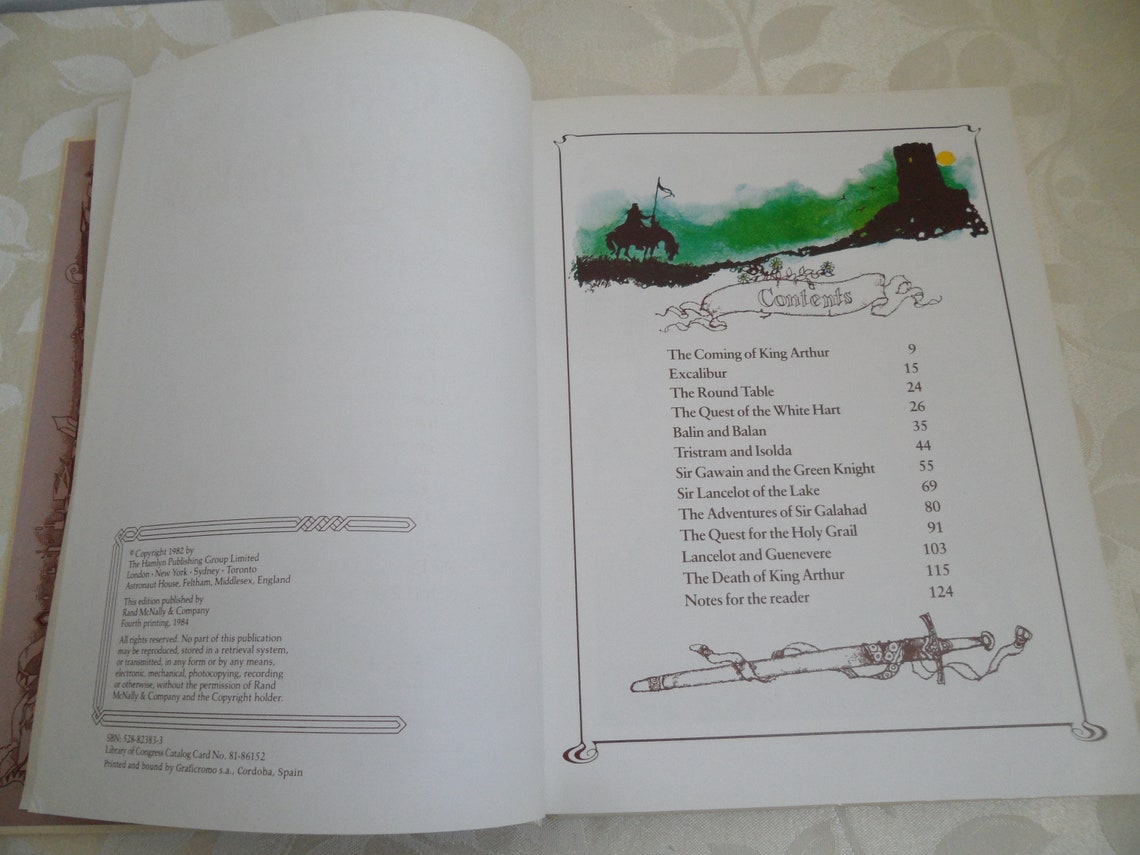 Tales Of King Arthur By Riordan James Hardcover 1982 | Etsy