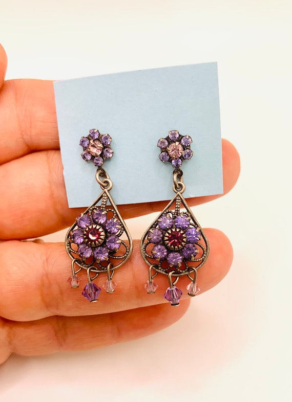 vintage light purple floral - Gem