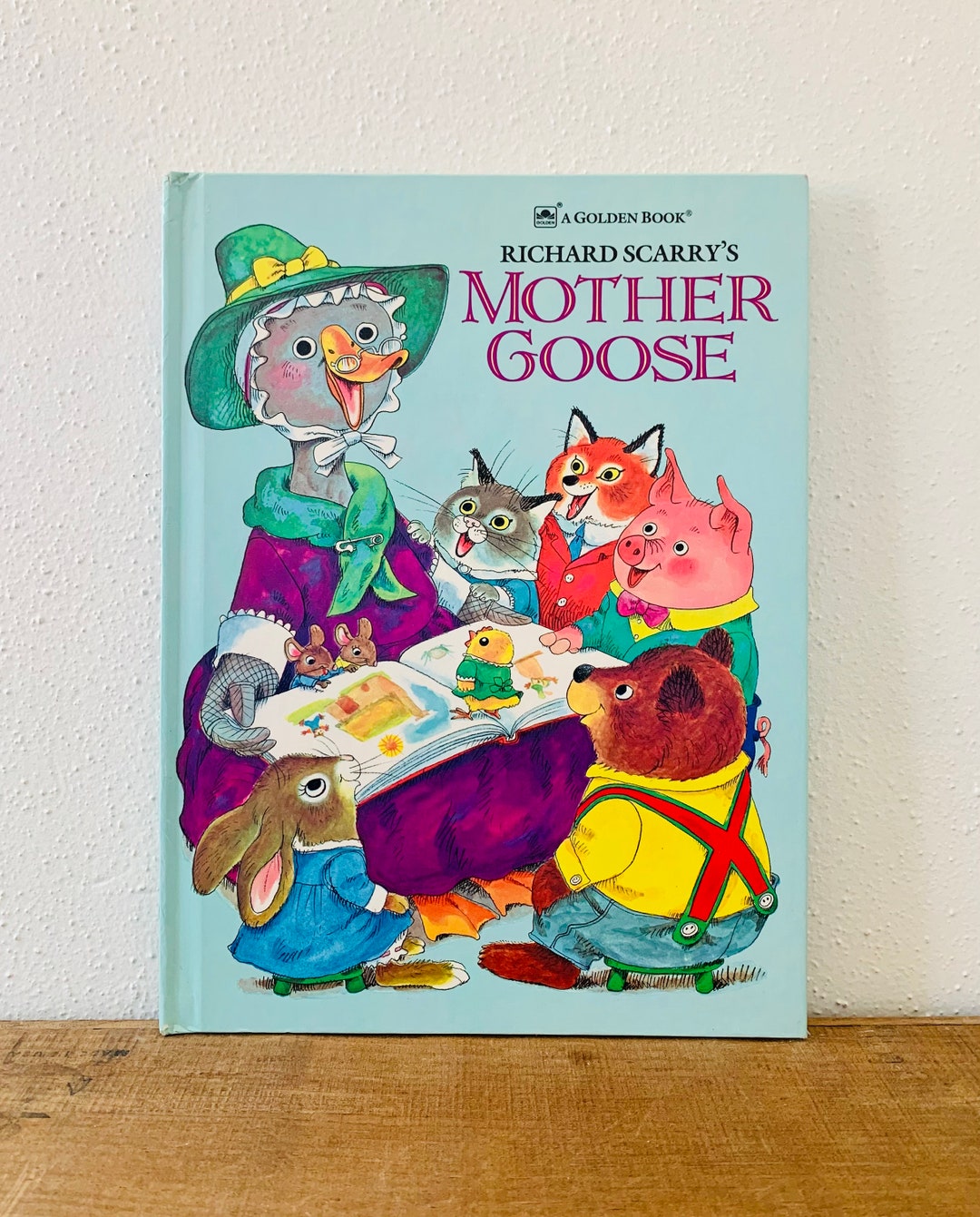 Richard Scarry's A Golden Book Mother Goose HB 1972 Illustrated Nursey ...