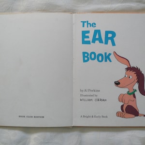 The Ear Book by Al Perkins Bright and Early for Beginners Hardcover ...