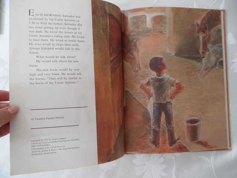 New Boots for Salvador by Susan Gaston 1972 Exlibrary Book - Etsy