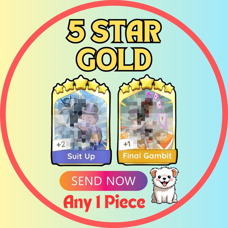 Mono Go Gold Stickers 1 Piece Dec 1st suit up Set 16 or Final Gambit ...