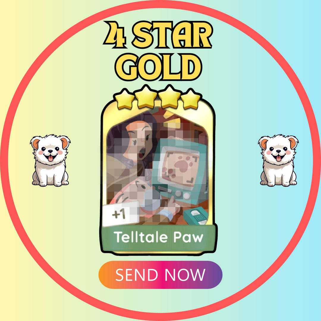 Mono Go Gold Sticker Telltale Paw Set 13 October 28th - Etsy