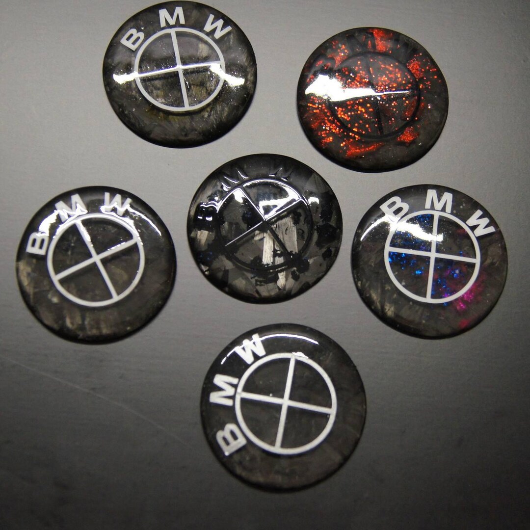 Carbon Emblem for BMW Steering Wheel 45mm. Badge Made From New Carbon ...