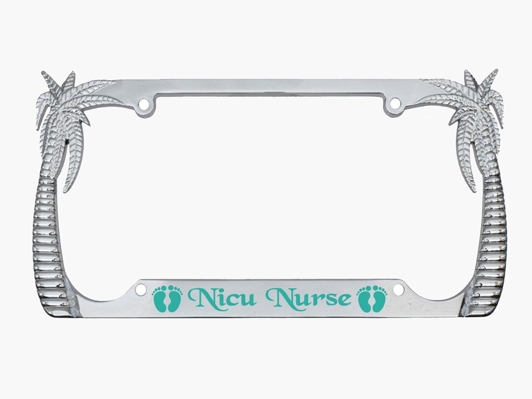 Nicu Nurse Heavy Duty Metal Car License Plate Frame Auto Tag Holder - Etsy