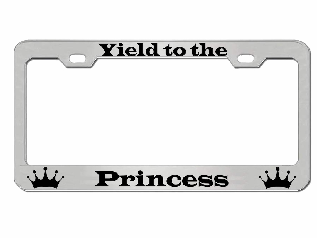 Princess Crown License Plate Frame: Heavy Duty Car Tag Holder - Etsy