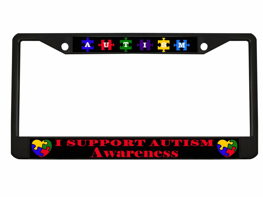 Autism Awareness License Plate Frame for Birthday Gift,autism Speaks ...