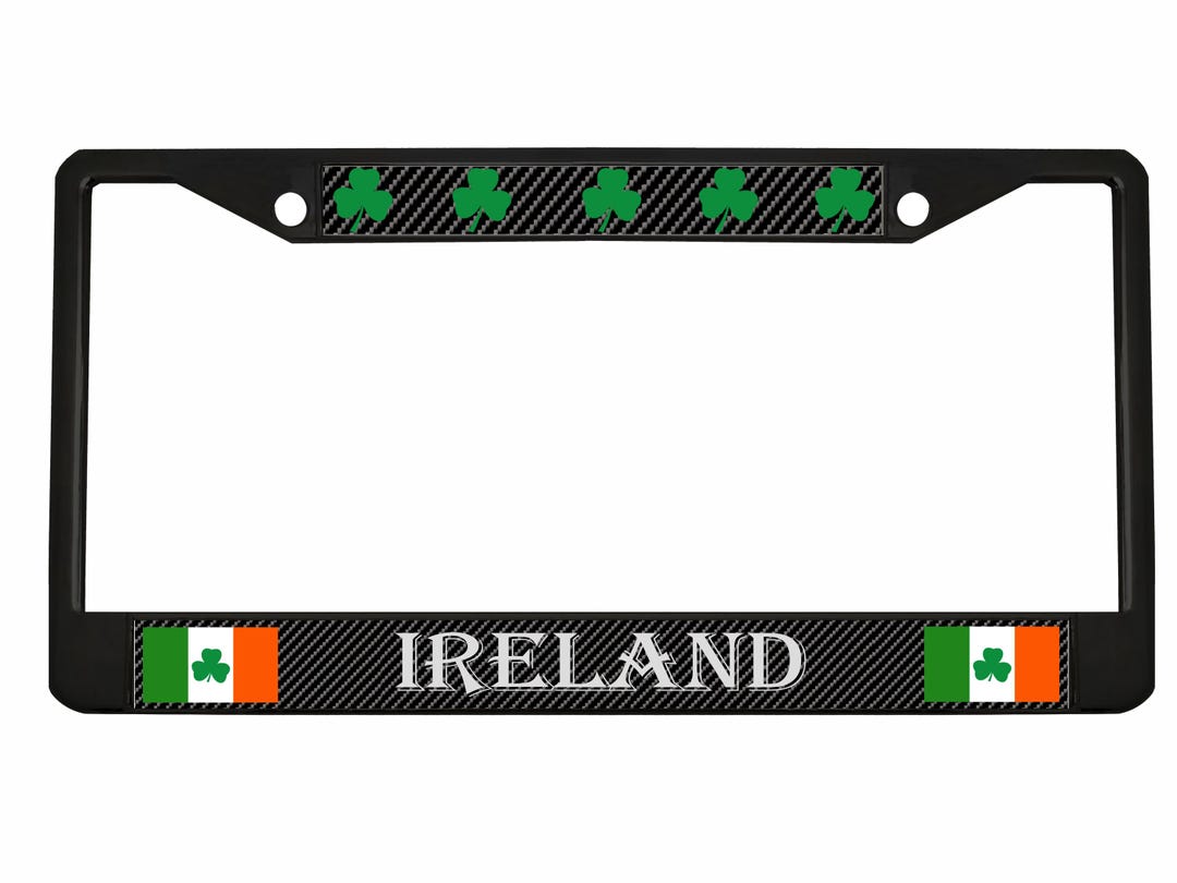 Ireland Flag Irish Country License Plate Frame Tag Holder Cover Auto ...
