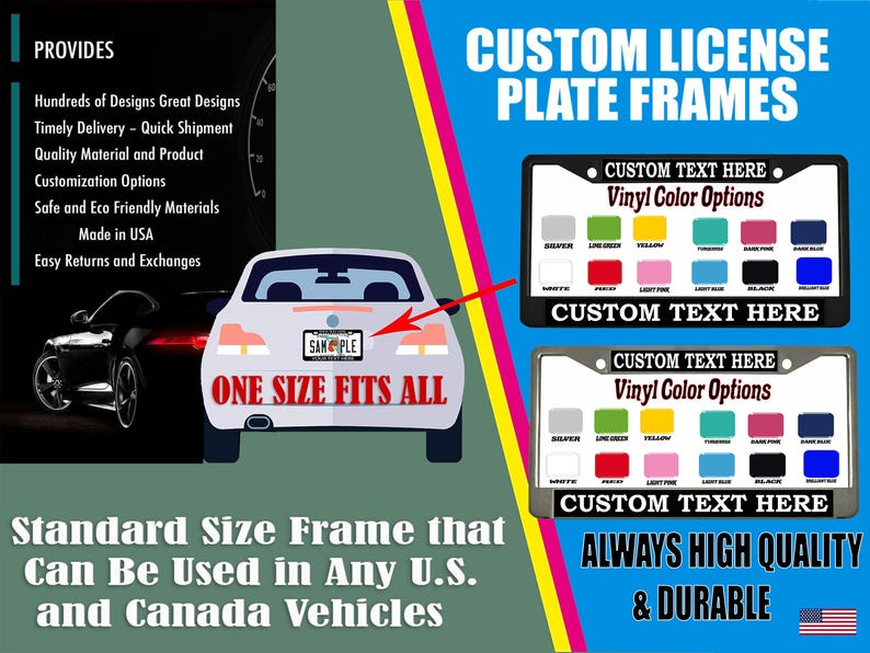 Puerto Rican Princess License Plate Frame: Chrome-plated Car Tag Holder ...