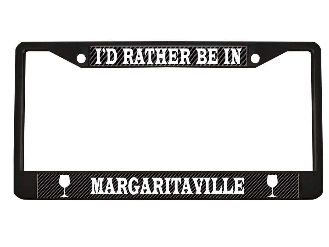 Margaritaville Metal License Plate Frame: Personalized Car Tag Cover - Etsy