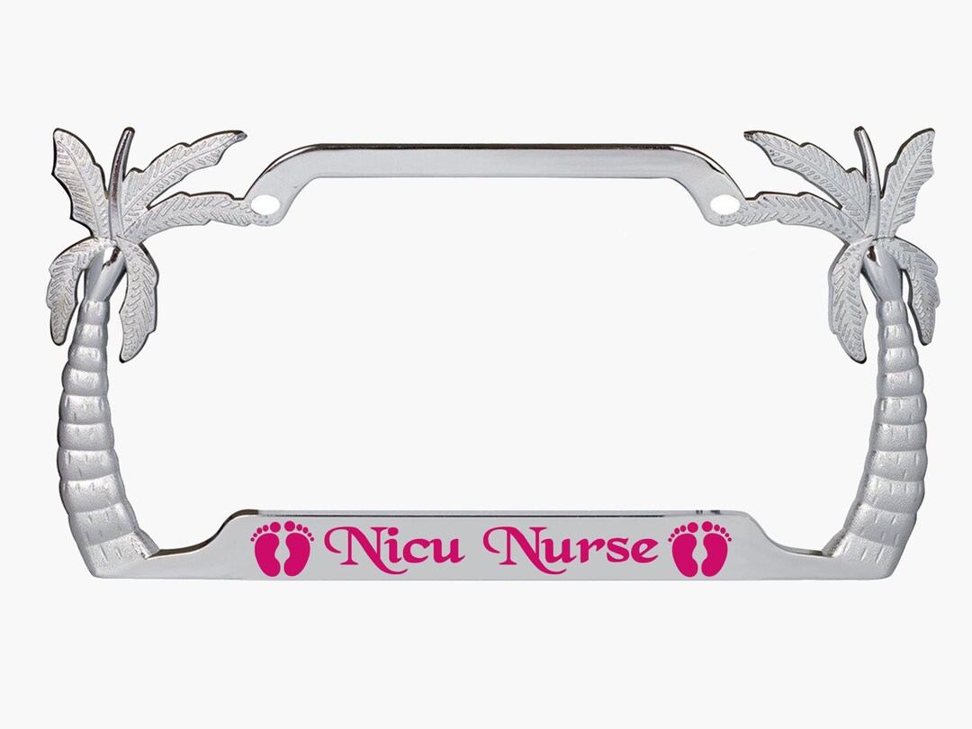 Nicu Nurse Heavy Duty Metal Car License Plate Frame Auto Tag Holder - Etsy