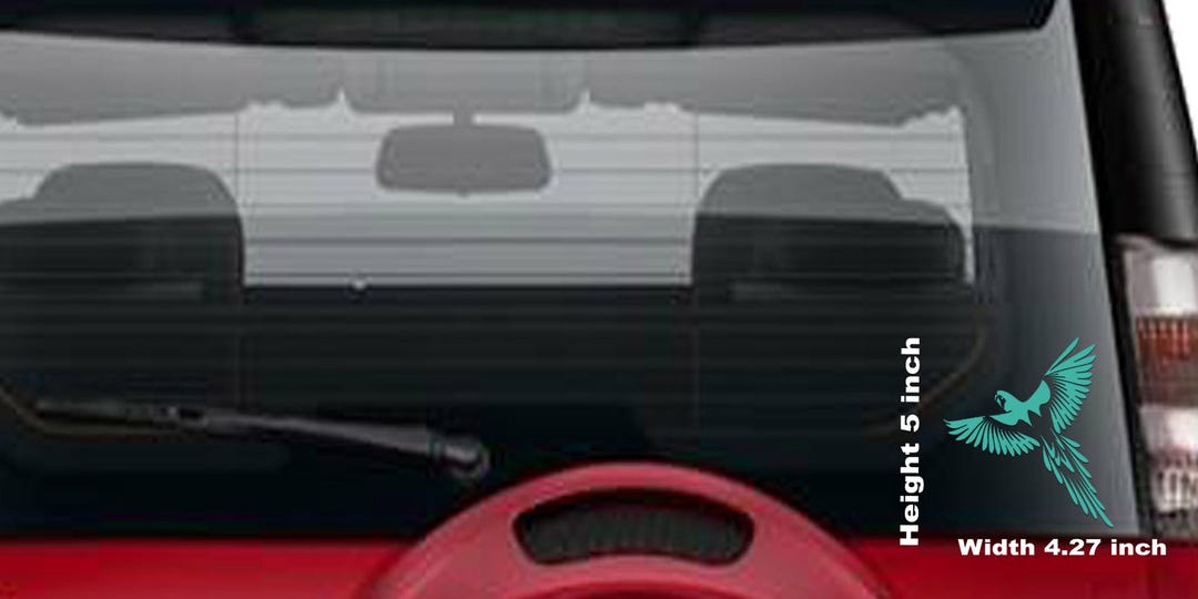 Parrot Bird Car Truck Automotive Window Vinyl Decal Bumper Laptop ...