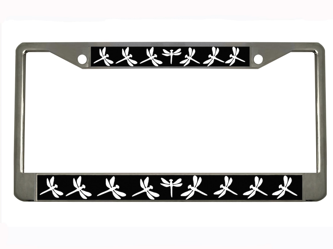 Dragonfly Style Metal License Plate Frame /car Accessories Car Tag ...