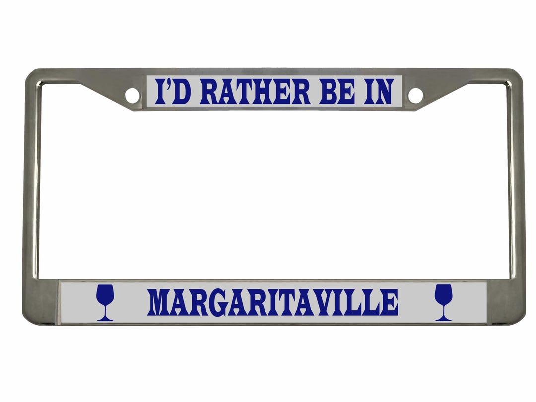 Margaritaville License Plate Frame: Personalized Car Tag Holder - Etsy