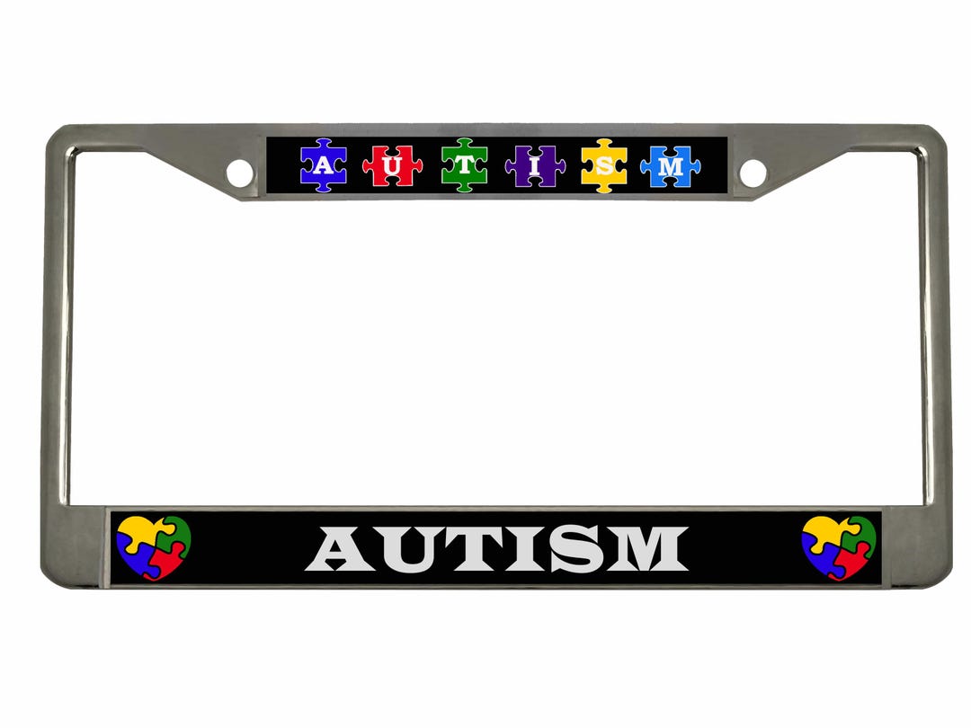 Autism License Plate Frame for Birthday Gift,autism Speaks Anti-theft ...