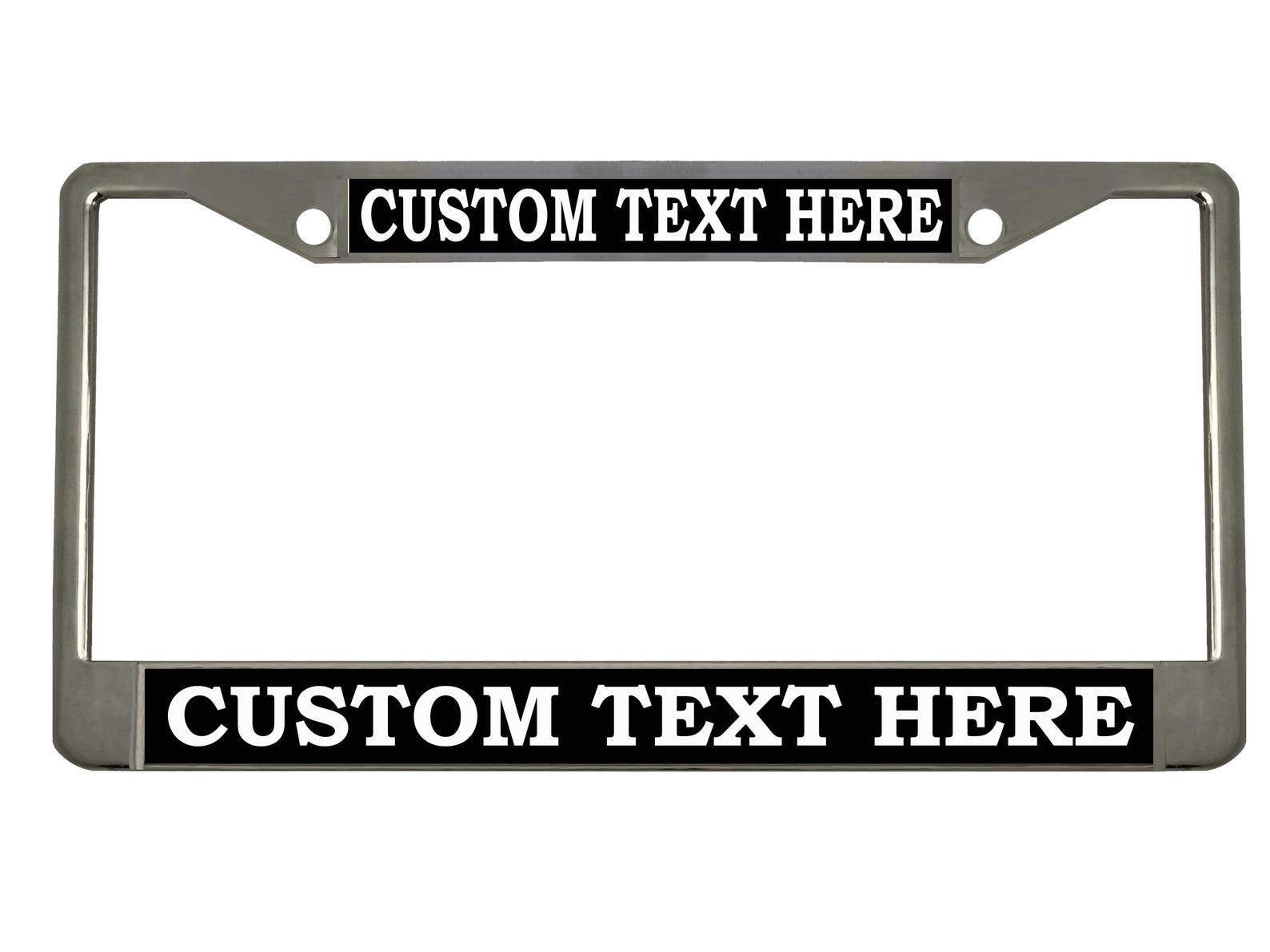 Custom Heavyduty Metal License Plate Frame Car Tag Holder - Etsy