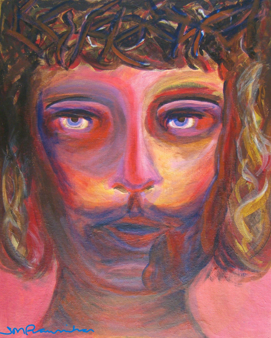 The Twelve Faces of Jesus Printable Signed Art Collection: the Crown - Etsy