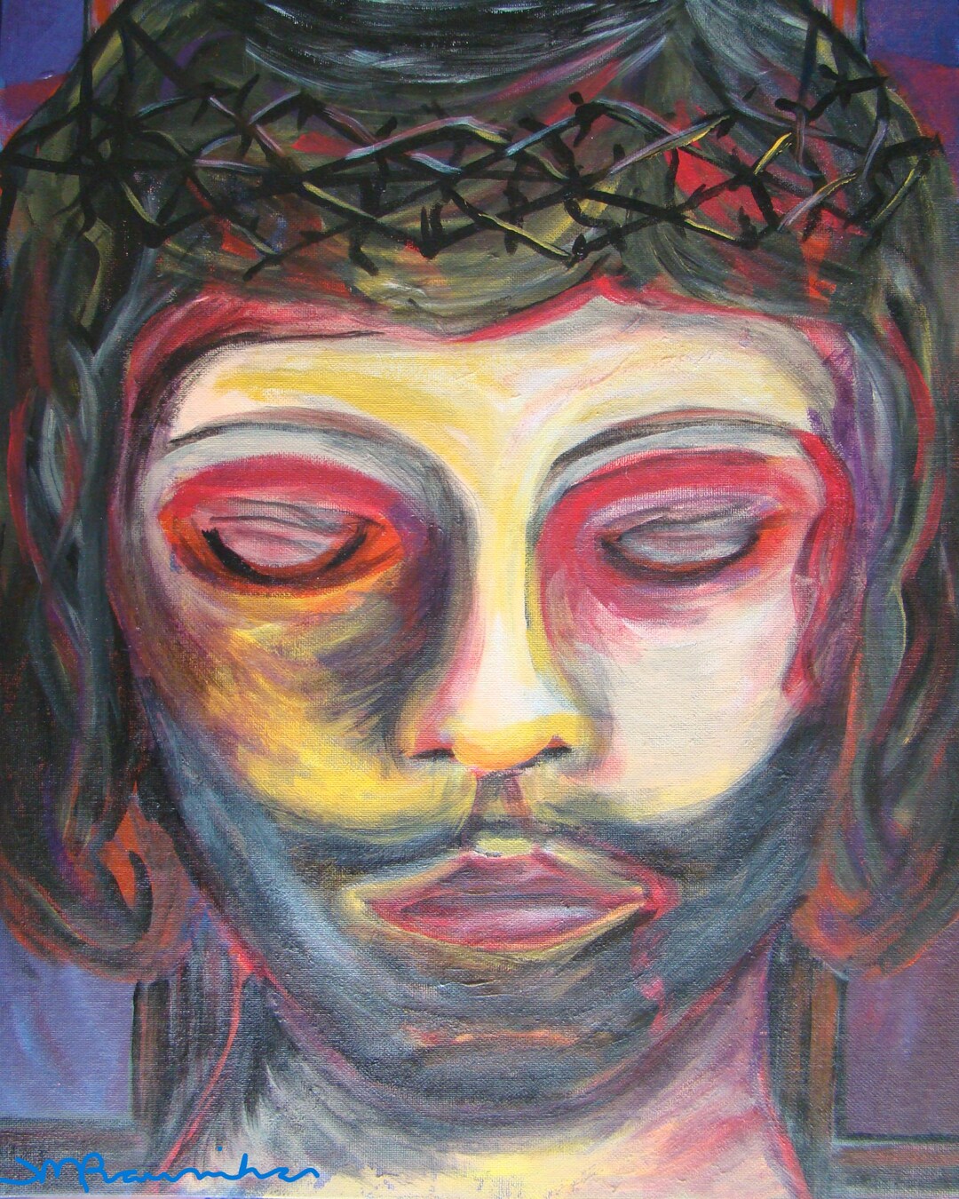 The Twelve Faces of Jesus Printable Signed Art Collection: the Cross - Etsy