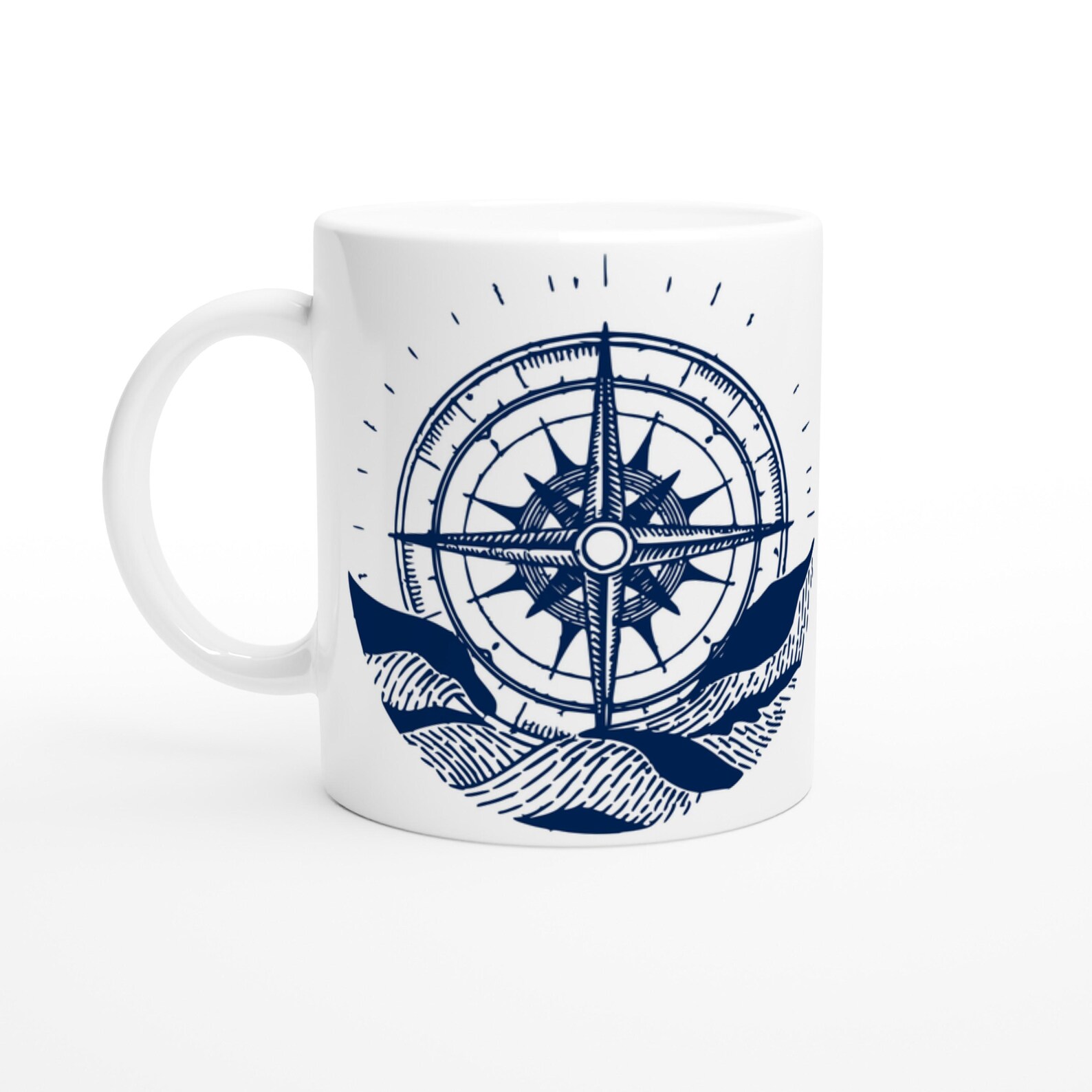 Seas the Day Funny Nautical Mug - Personalized Captain Gift for Boat ...