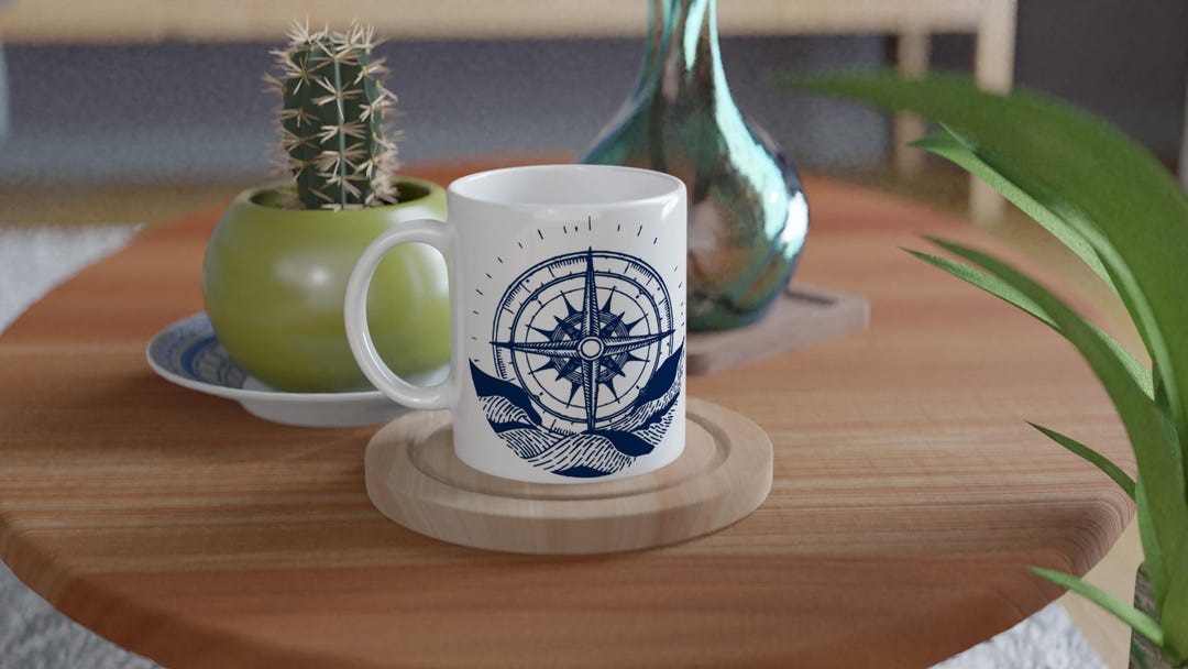 Seas the Day Funny Nautical Mug - Personalized Captain Gift for Boat ...