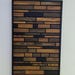 Modern Rustic Wood Wall Art | 3D Wooden Panel Decor | Geometric Wall ...