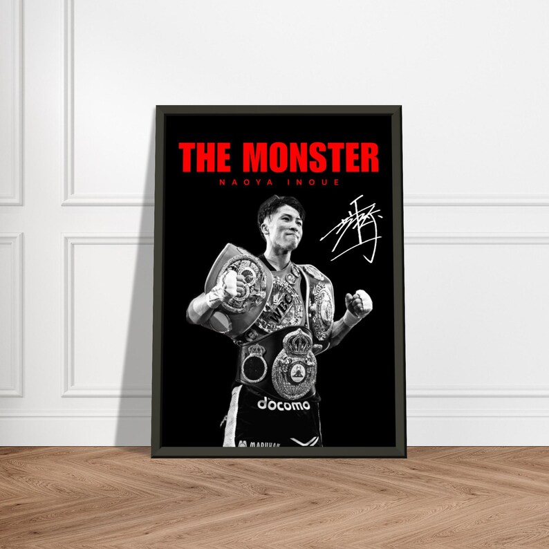 Naoya Inoue Metal Framed Poster, Boxing Wall Print, Boxer Poster ...