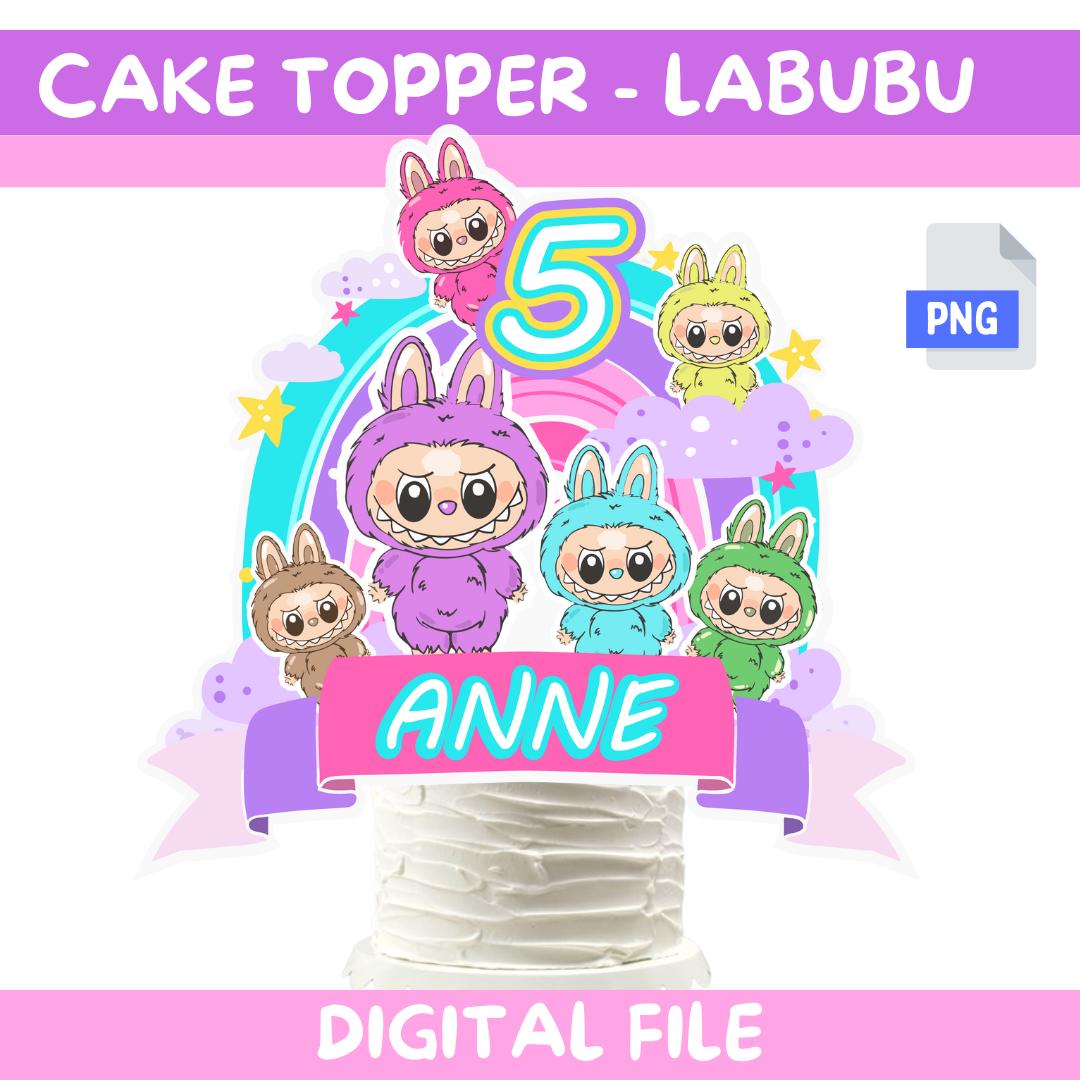 Cake Topper Labub, PNG File – 24hr Delivery, Kids Cake Topper, Birthday ...