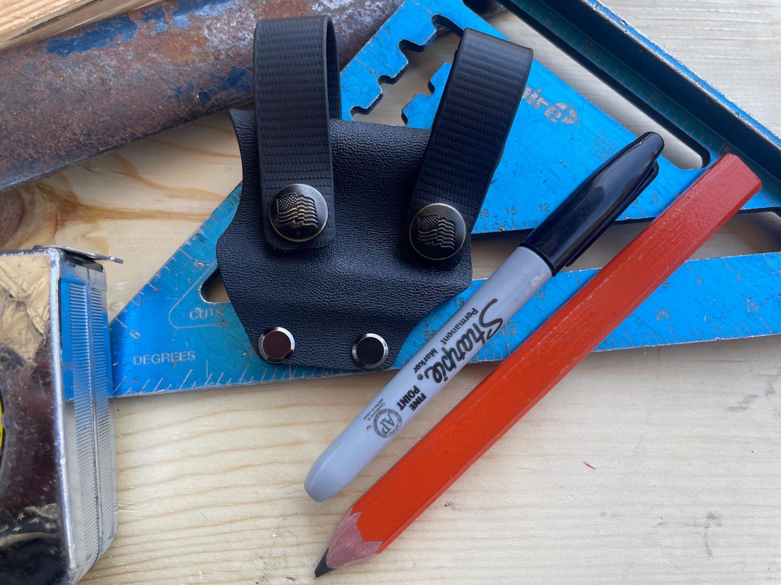Sharpie/contractors Pencil Holster - Etsy