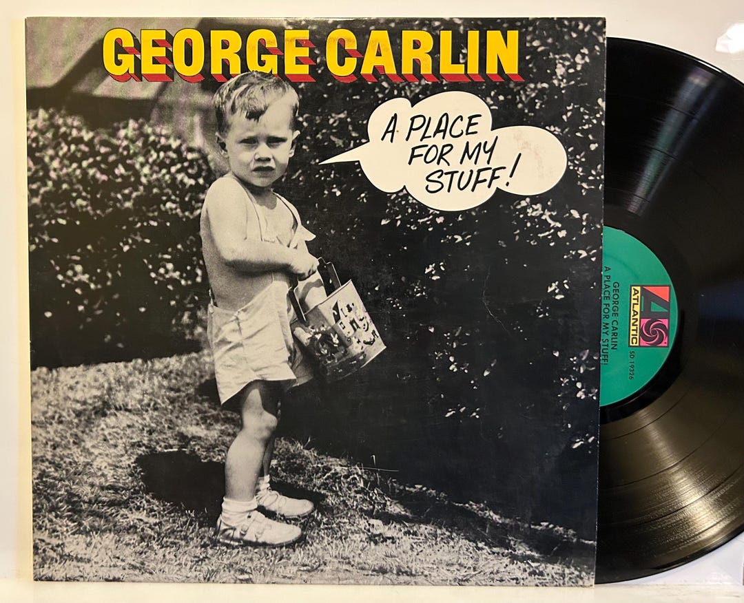 George Carlin - A Place for My Stuff - 1981 OG Vintage Vinyl Record - Etsy