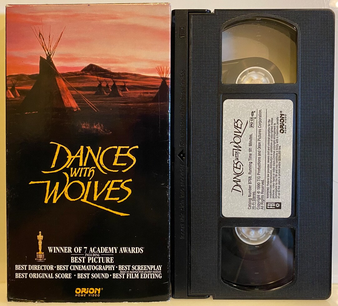 Dances With Wolves 1990 OG Vintage VHS Video Movie Cassette Tape - Etsy