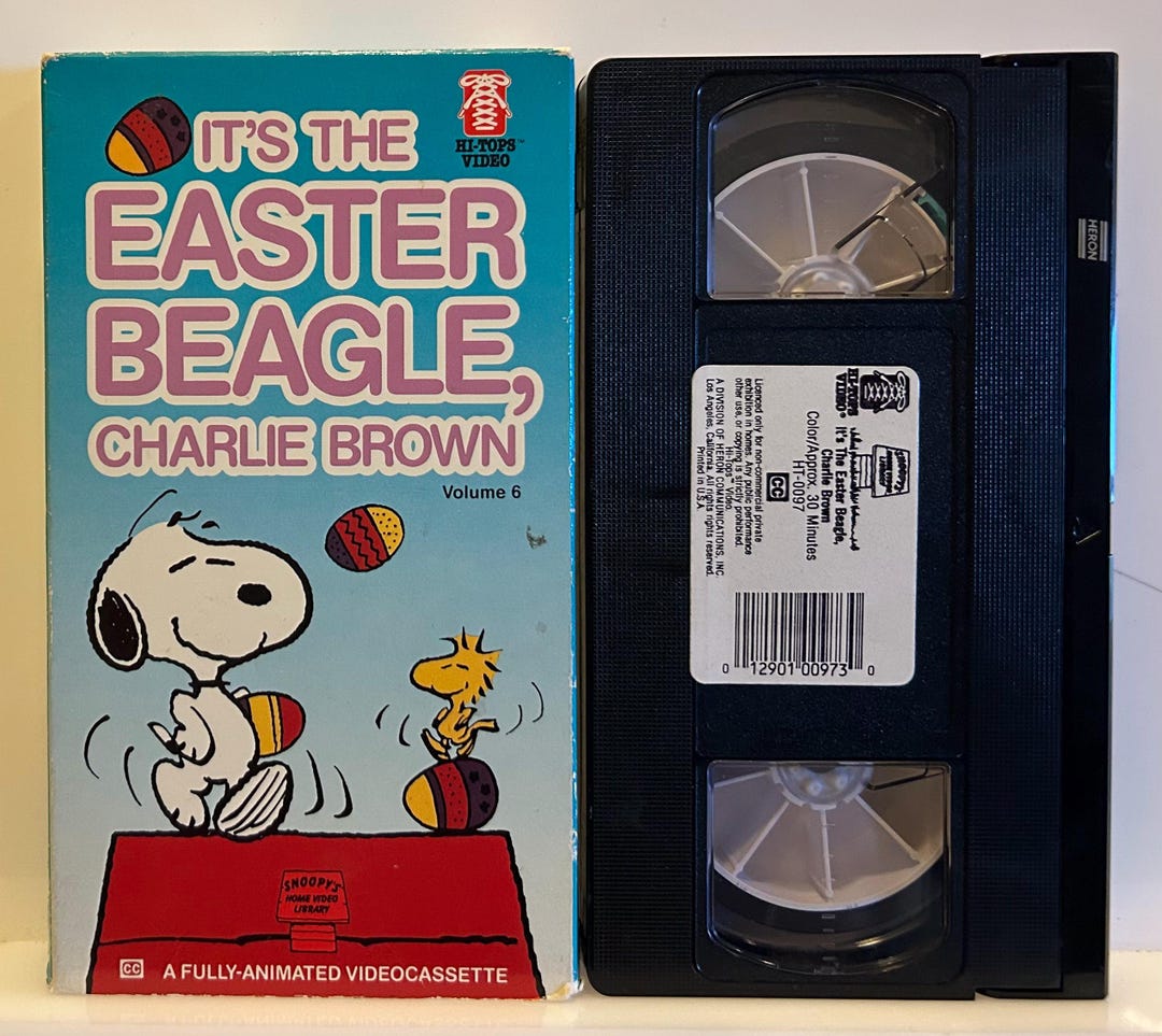 It's the Easter Beagle Charlie Brown - 1974 OG Vintage VHS TV Movie ...