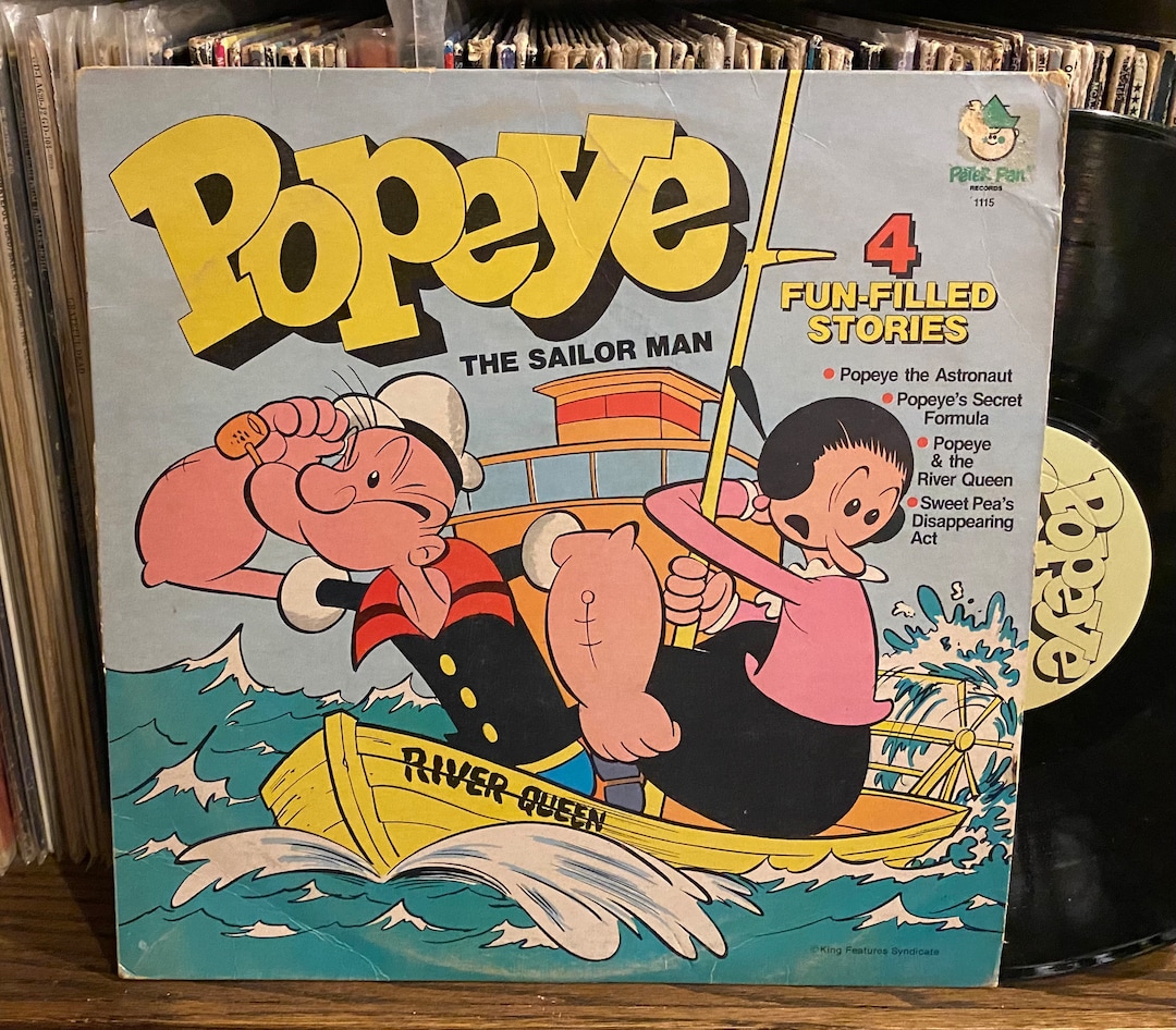 Popeye Vintage Vinyl Record - Etsy