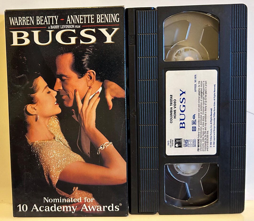 Bugsy 1991 OG Vintage VHS Video Movie Cassette Tape beatty, Bening - Etsy