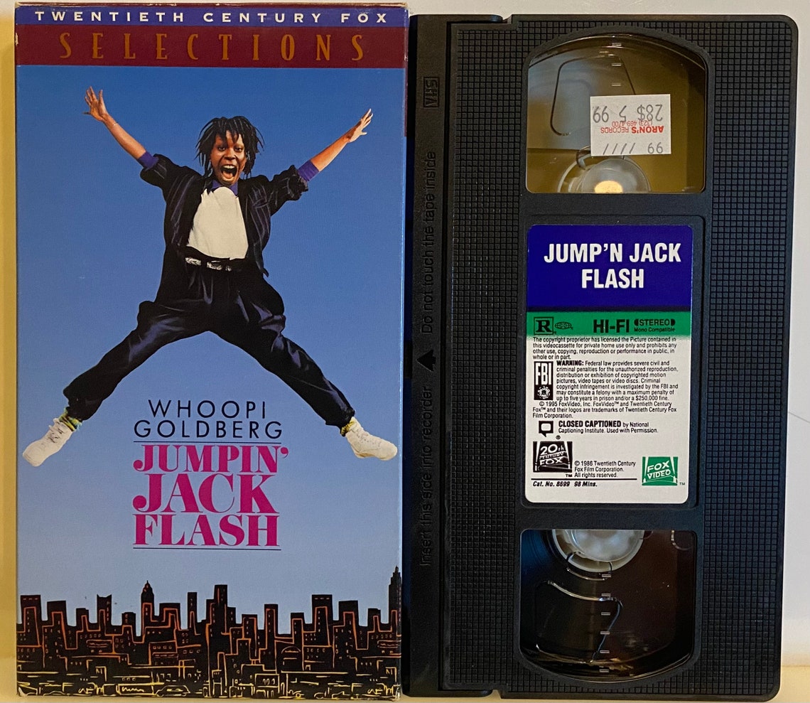 Jumpin Jack Flash 1986 Vintage VHS Video Movie Cassette Tape - Etsy