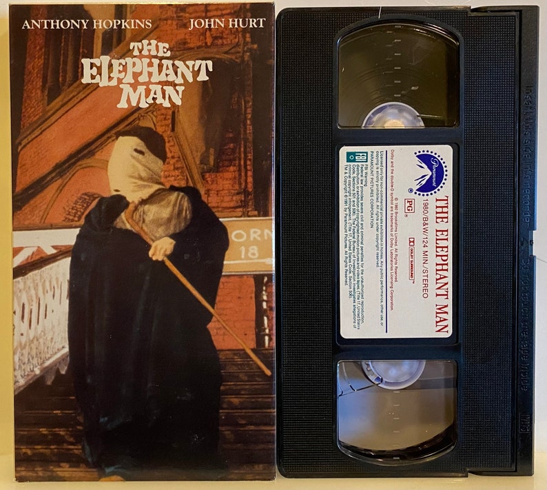 The Elephant Man 1980 Vintage VHS Video Movie Cassette Tape - Etsy