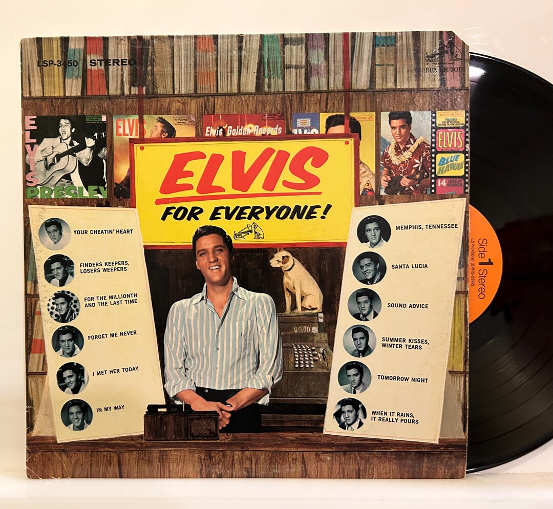 Elvis Presley - Elvis for Everyone - 1965 OG Vintage Vinyl Record - Etsy